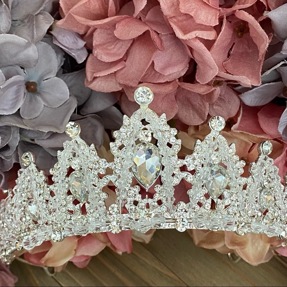 Accessories | Ice Princess Silver Crystal Bridal Tiara Crown | Poshmark